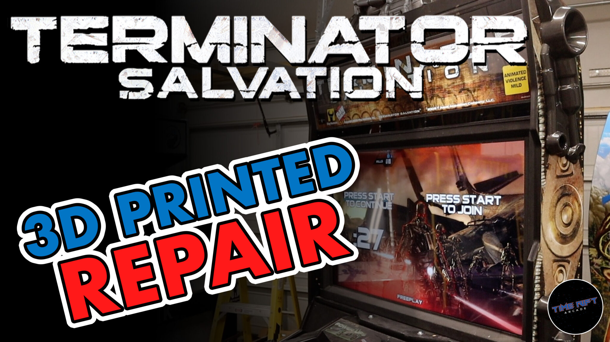 Terminator Salvation Arcade Repair - Time Rift Arcade