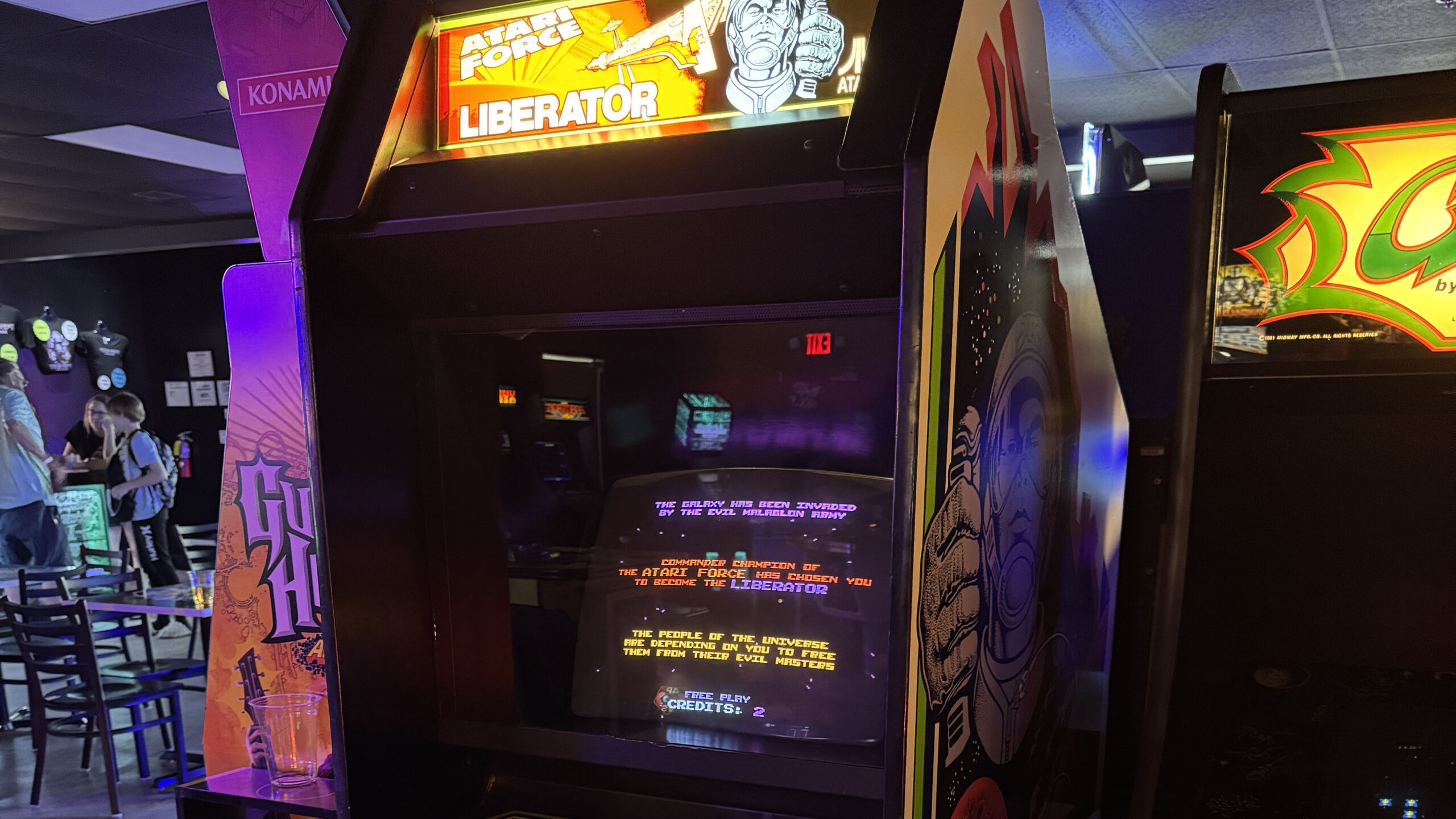 Defend the Galaxy: Play Atari Force Liberator at Time Rift Arcade ...