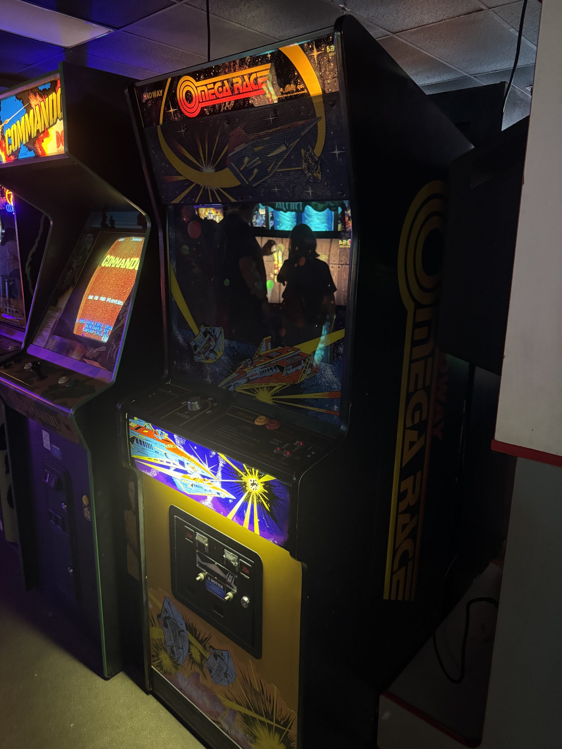 Omega Race: The Vector Space Shooter at Time Rift Arcade - Time Rift Arcade