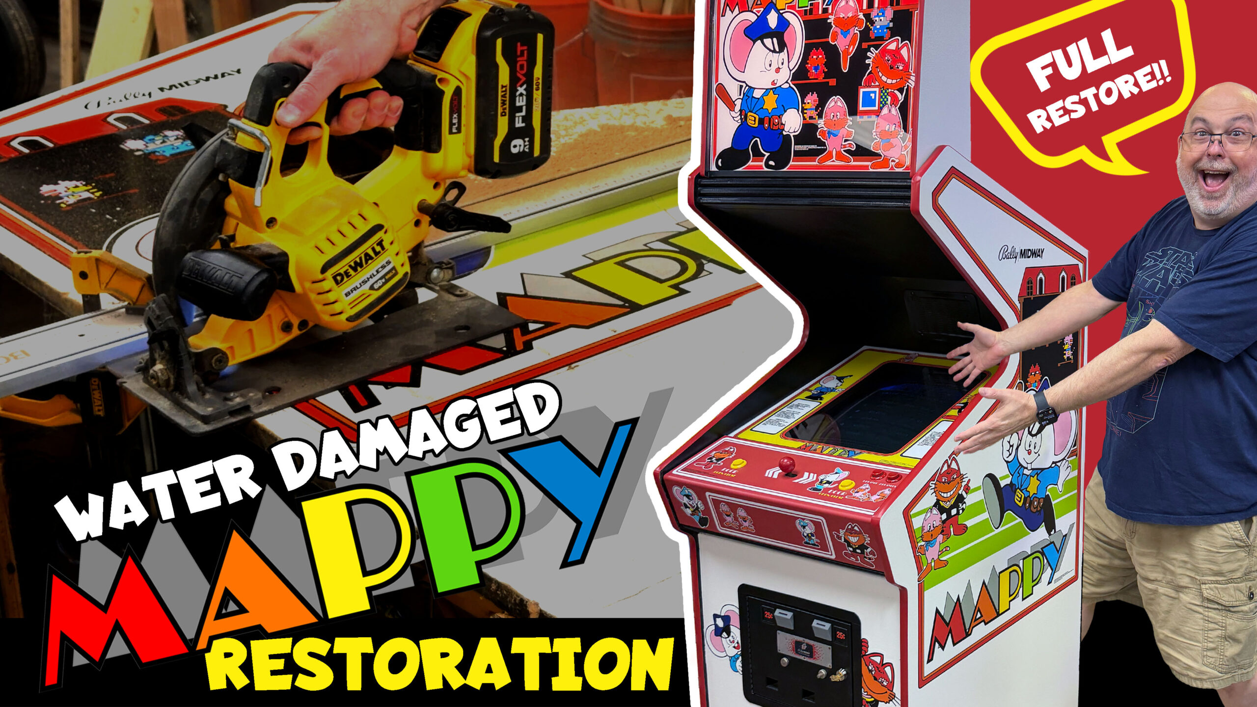 Mappy Arcade Restoration - Time Rift Arcade